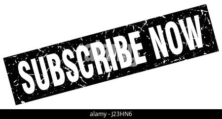 square grunge black subscribe now stamp Stock Vector Image & Art - Alamy