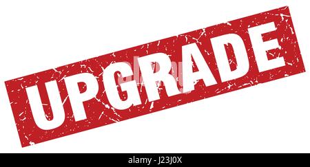 square grunge red upgrade stamp Stock Vector Image & Art - Alamy