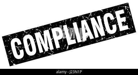 square grunge black compliance stamp Stock Vector Image & Art - Alamy