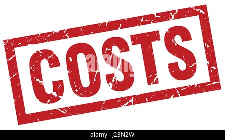 square grunge red costs stamp Stock Vector Image & Art - Alamy