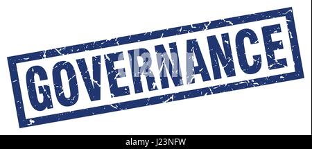 governance stamp. governance square grungy blue sign Stock Vector Image ...