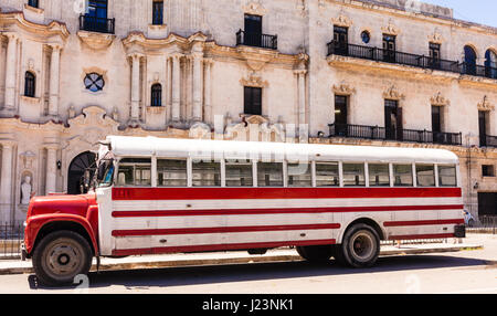 International School Bus operated by the Catholic Church.Old Havana ...