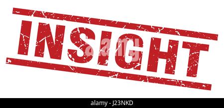 square grunge red insight stamp Stock Vector Image & Art - Alamy