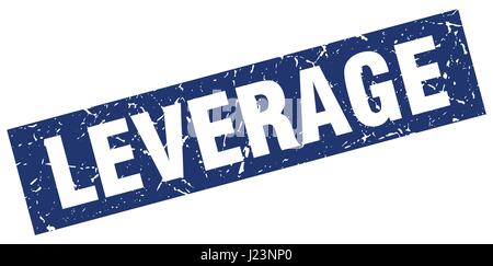 leverage stamp. leverage square grungy blue sign Stock Vector Image & Art - Alamy