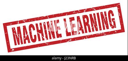 square grunge red machine learning stamp Stock Vector Image & Art - Alamy