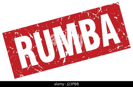 square grunge red rumba stamp Stock Vector Image & Art - Alamy