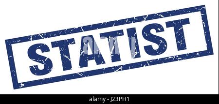 statist stamp. statist square grungy blue sign Stock Vector Image & Art ...