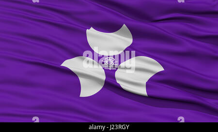 The flag of Gunma, a prefecture in Japan, features distinctive symbols ...