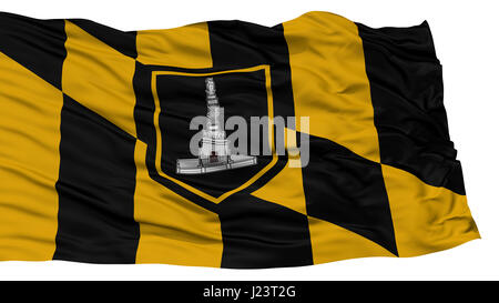 Baltimore City waving flag illustration. Regions and Cities of the ...