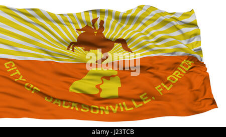 Jacksonville Florida 3D waving flag illustration on winner podium with ...