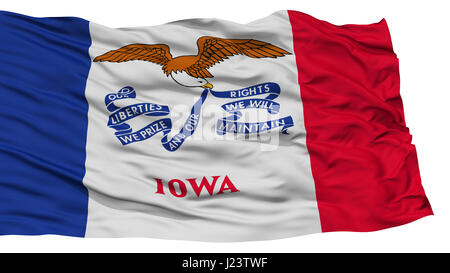 Isolated Iowa Flag, USA state Stock Photo - Alamy