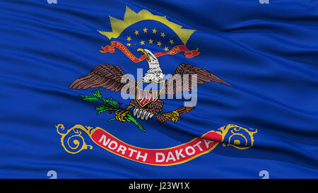 3d rendering of a detailed North Dakota USA State flag Stock Photo - Alamy