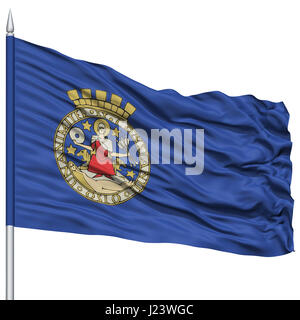 Oslo City Flag on Flagpole Stock Photo - Alamy