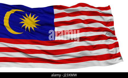 National flag of Malaysia: red and white horizontal stripes with yellow ...