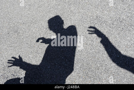 Ebenhofen, Germany. 24th Apr, 2017. ILLUTSTRATION - The shadows of a ...