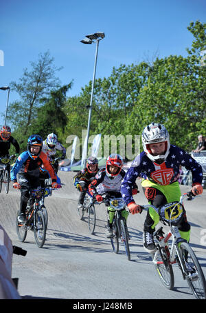 Birmingham Bike Park, Perry Barr, UK. 23rd April 2017. Action from ...