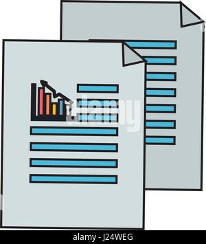 Business data graphs. Vector financial and marketing charts ...