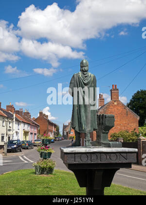 The small market town of Loddon with it town sign, Loddon, Norfolk ...