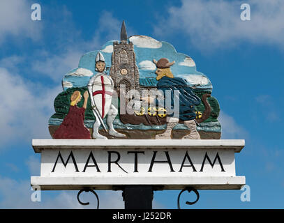 Village Sign and Green in The Village of Martham Nr Great Yarmouth ...