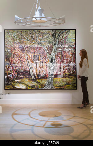 CONTEMPORARY ART : SNOW ON BRANCHES Stock Photo - Alamy