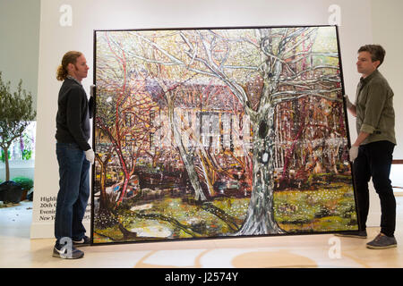 CONTEMPORARY ART : SNOW ON BRANCHES Stock Photo - Alamy