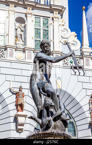 A picture of Neptune's Fountain, in Gdansk Stock Photo - Alamy