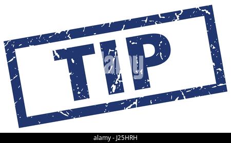 tip stamp. tip square grungy blue sign Stock Vector Image & Art - Alamy