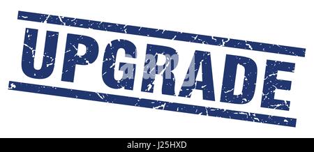 square grunge blue upgrade stamp Stock Vector Image & Art - Alamy
