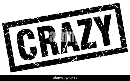 square grunge black crazy stamp Stock Vector Image & Art - Alamy