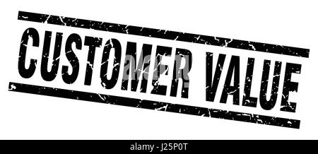 square grunge black customer value stamp Stock Vector Image & Art - Alamy