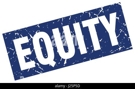 square grunge blue equity stamp Stock Vector Image & Art - Alamy
