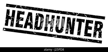 headhunter stamp. headhunter square grunge black sign Stock Vector ...