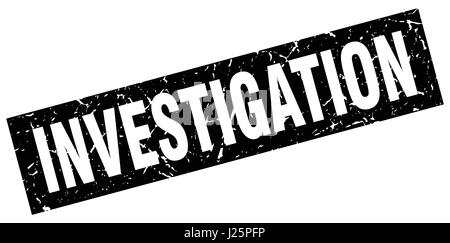 square grunge black investigation stamp Stock Vector Image & Art - Alamy