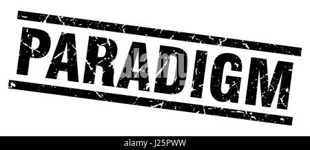 square grunge black paradigm stamp Stock Vector Image & Art - Alamy