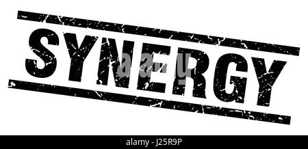 square grunge black synergy stamp Stock Vector Image & Art - Alamy