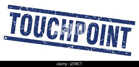 touchpoint stamp. touchpoint square grungy blue sign Stock Vector Image & Art - Alamy