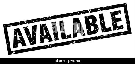 square grunge black available stamp Stock Vector Image & Art - Alamy