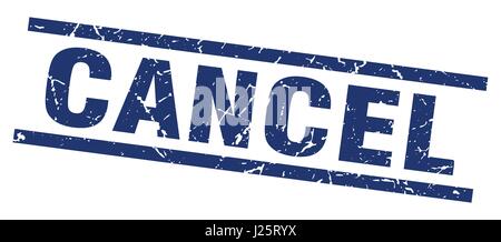 square grunge blue cancel stamp Stock Vector Image & Art - Alamy