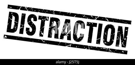 square grunge black distraction stamp Stock Vector Image & Art - Alamy