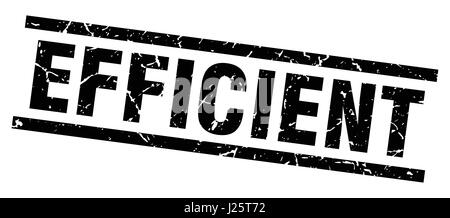 square grunge black efficient stamp Stock Vector Image & Art - Alamy