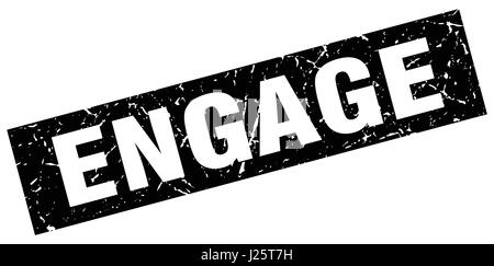 square grunge black engage stamp Stock Vector Image & Art - Alamy