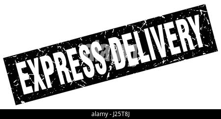 square grunge black express delivery stamp Stock Vector Image & Art - Alamy