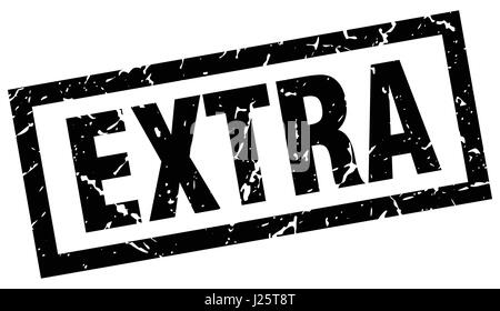 extra stamp. extra square grungy black sign Stock Vector Image & Art ...