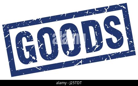 goods stamp. goods square grungy blue sign Stock Vector Image & Art - Alamy