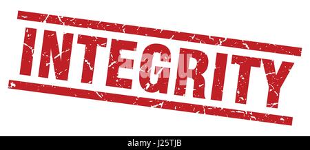 square grunge red integrity stamp Stock Vector Image & Art - Alamy