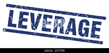 leverage stamp. leverage square grungy blue sign Stock Vector Image & Art - Alamy