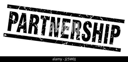 square grunge black partnership stamp Stock Vector Image & Art - Alamy