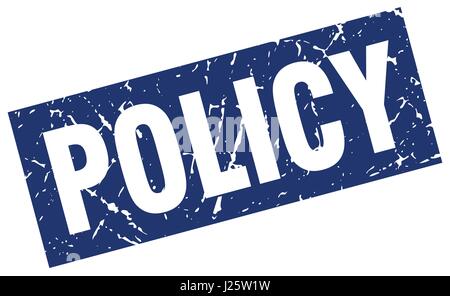 policy stamp. policy square grungy blue sign Stock Vector Image & Art ...