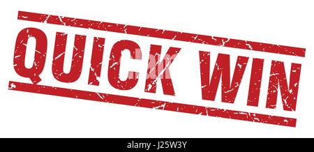 quick win square stamp Stock Vector Image & Art - Alamy