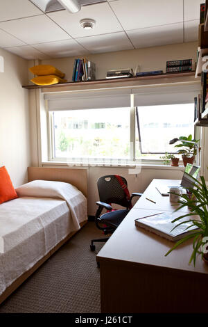 Interior View of Modern College Dorm Room Stock Photo - Alamy